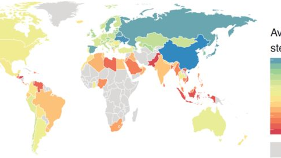 Qual é o país mais preguiçoso do mundo. - RFM